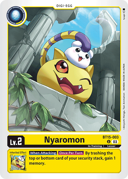 Nyaromon (BT15-003) | DigimonCardGame Wiki | Fandom