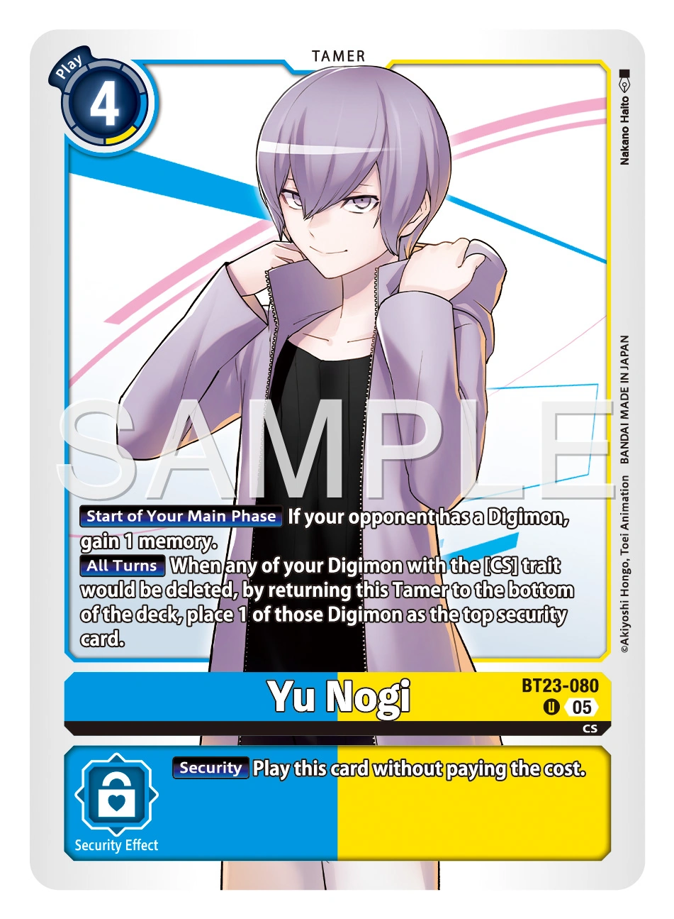 Yu Nogi (BT23-080) | DigimonCardGame Wiki | Fandom