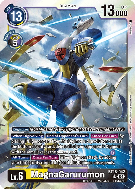 MagnaGarurumon (BT18-042) | DigimonCardGame Wiki | Fandom