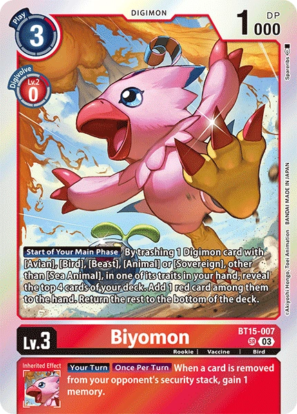 Biyomon (BT15-007) | DigimonCardGame Wiki | Fandom