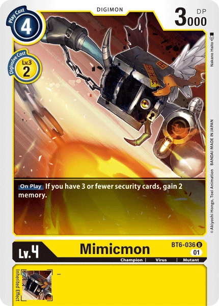 Mimicmon (BT6-036) | DigimonCardGame Wiki | Fandom