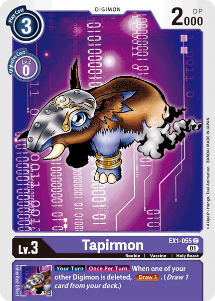Tapirmon (EX1-055) | DigimonCardGame Wiki | Fandom