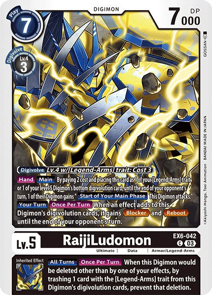 RaijiLudomon (EX6-042) | DigimonCardGame Wiki | Fandom
