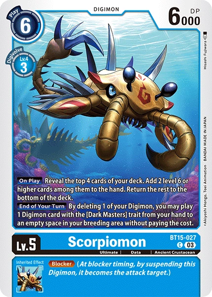 Scorpiomon (BT15-027) | DigimonCardGame Wiki | Fandom