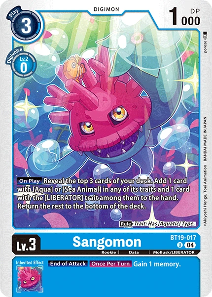 Sangomon (BT19-017) | DigimonCardGame Wiki | Fandom