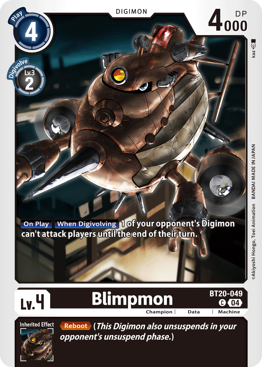 Blimpmon (BT20-049) | DigimonCardGame Wiki | Fandom Blimpmon (BT20-049) | DigimonCardGame Wiki | Fandom