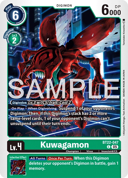 Kuwagamon (BT22-047) | DigimonCardGame Wiki | Fandom