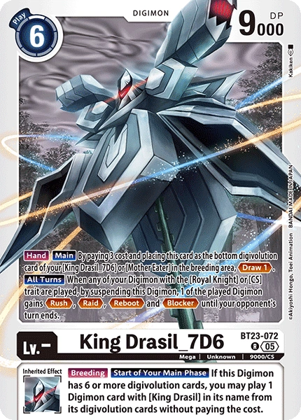 King Drasil_7D6 (BT23-072) | DigimonCardGame Wiki | Fandom