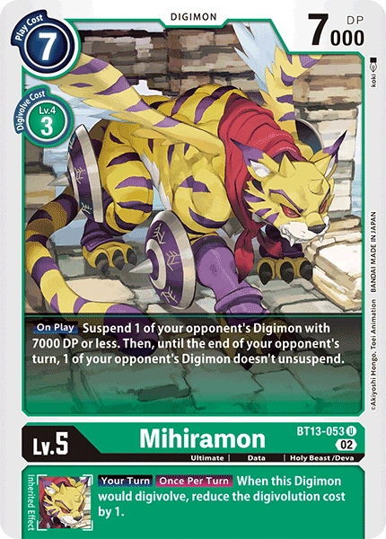 Mihiramon (BT13-053) | DigimonCardGame Wiki | Fandom