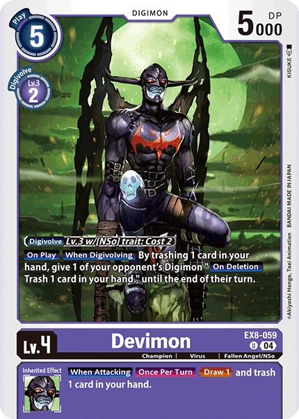 Devimon (EX8-059) | DigimonCardGame Wiki | Fandom