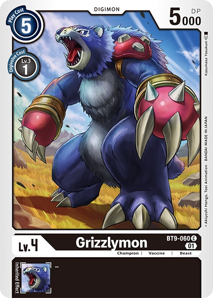 Grizzlymon (BT9-060) | DigimonCardGame Wiki | Fandom
