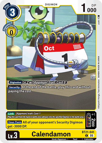 Calendamon (BT21-041) | DigimonCardGame Wiki | Fandom