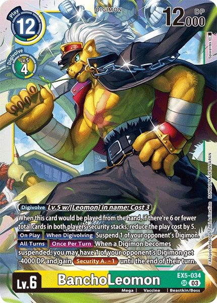BanchoLeomon (EX5-034) | DigimonCardGame Wiki | Fandom