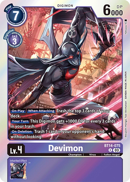 Devimon (BT14-075) | DigimonCardGame Wiki | Fandom