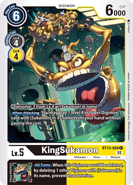 KingSukamon (BT13-069) | DigimonCardGame Wiki | Fandom