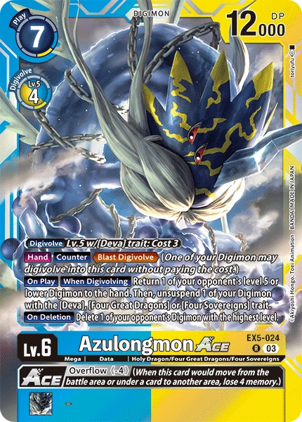 Azulongmon (EX5-024) | DigimonCardGame Wiki | Fandom