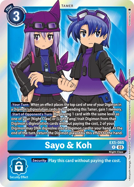 Sayo & Koh (EX5-065) | DigimonCardGame Wiki | Fandom