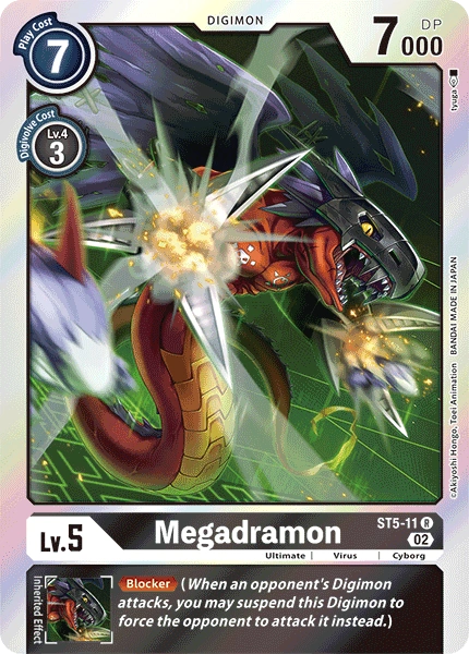 Megadramon (ST5-11) | DigimonCardGame Wiki | Fandom