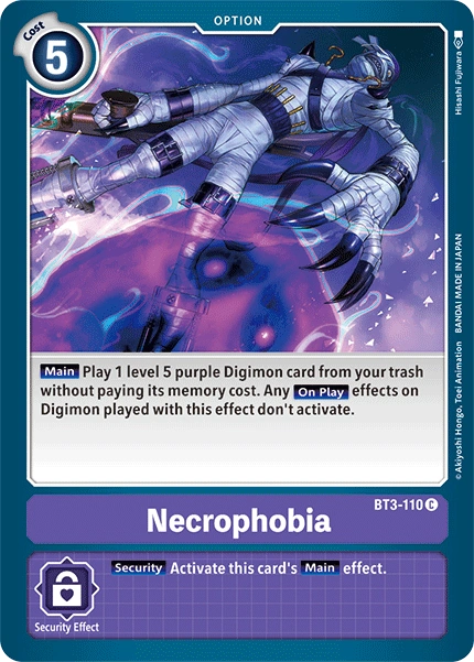 Necrophobia (BT3-110) | DigimonCardGame Wiki | Fandom