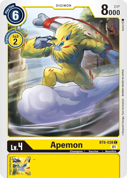 Apemon (BT6-038) | DigimonCardGame Wiki | Fandom