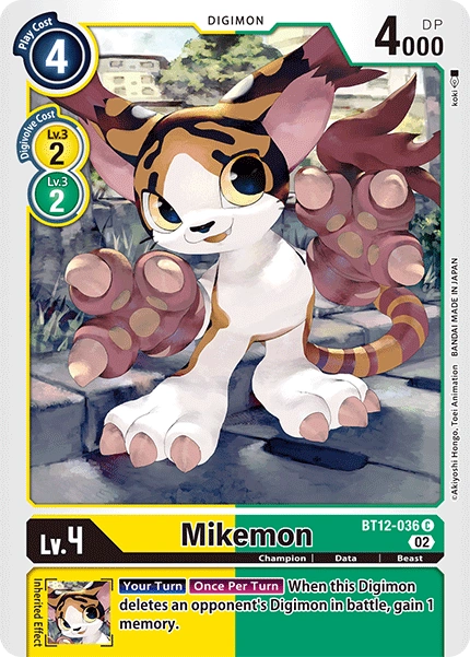 Mikemon (BT12-036) | DigimonCardGame Wiki | Fandom