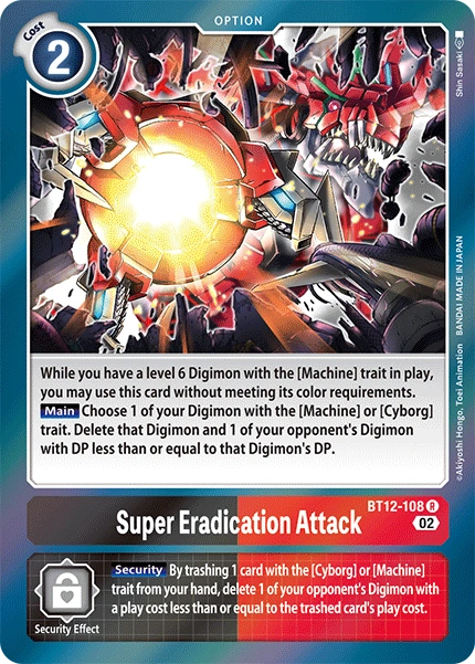 Super Eradication Attack (BT12-108) | DigimonCardGame Wiki | Fandom