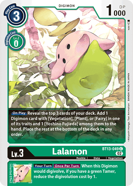 Lalamon (BT13-049) | DigimonCardGame Wiki | Fandom
