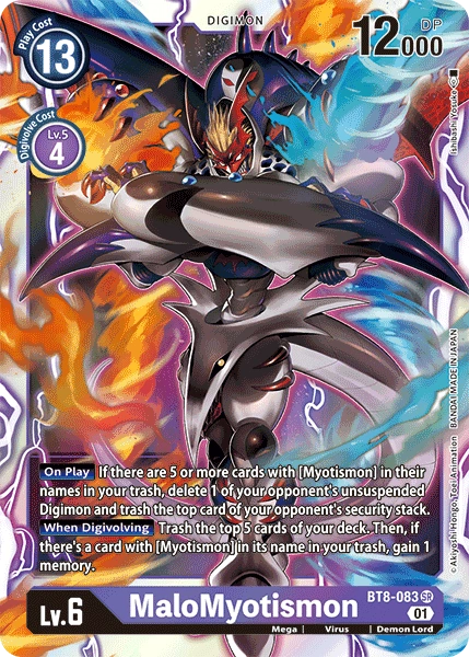 MaloMyotismon (BT8-083) | DigimonCardGame Wiki | Fandom