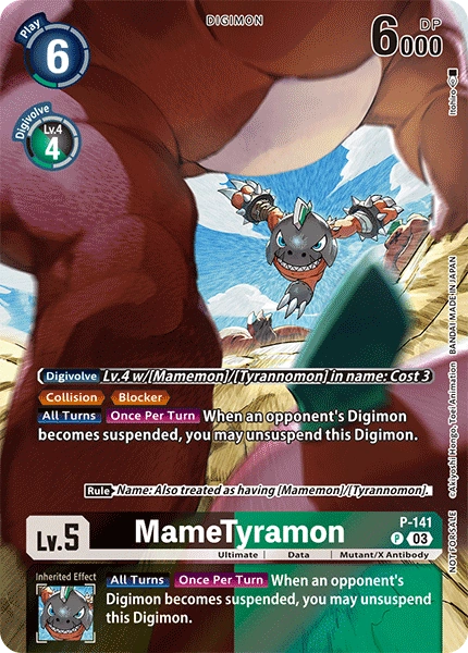 MameTyramon (P-141) | DigimonCardGame Wiki | Fandom