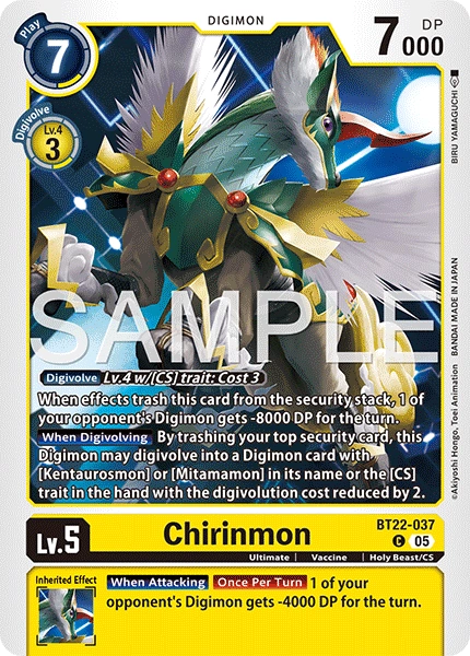 Chirinmon (BT22-037) | DigimonCardGame Wiki | Fandom