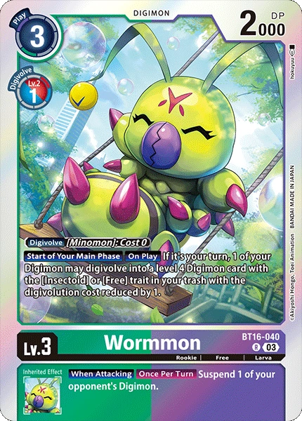 Wormmon (BT16-040) | DigimonCardGame Wiki | Fandom