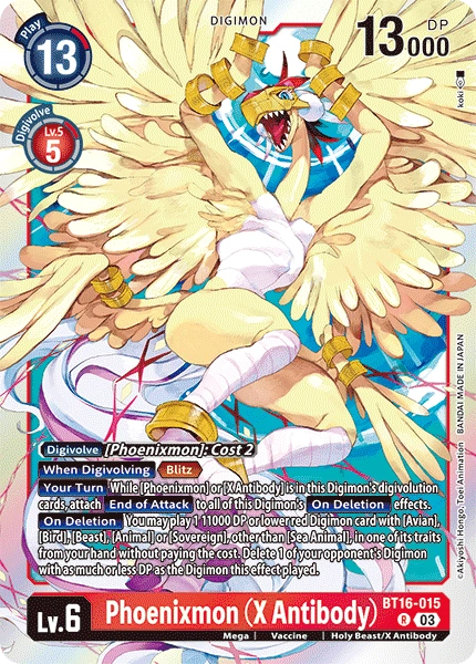 Phoenixmon (X Antibody) (BT16-015) | DigimonCardGame Wiki | Fandom