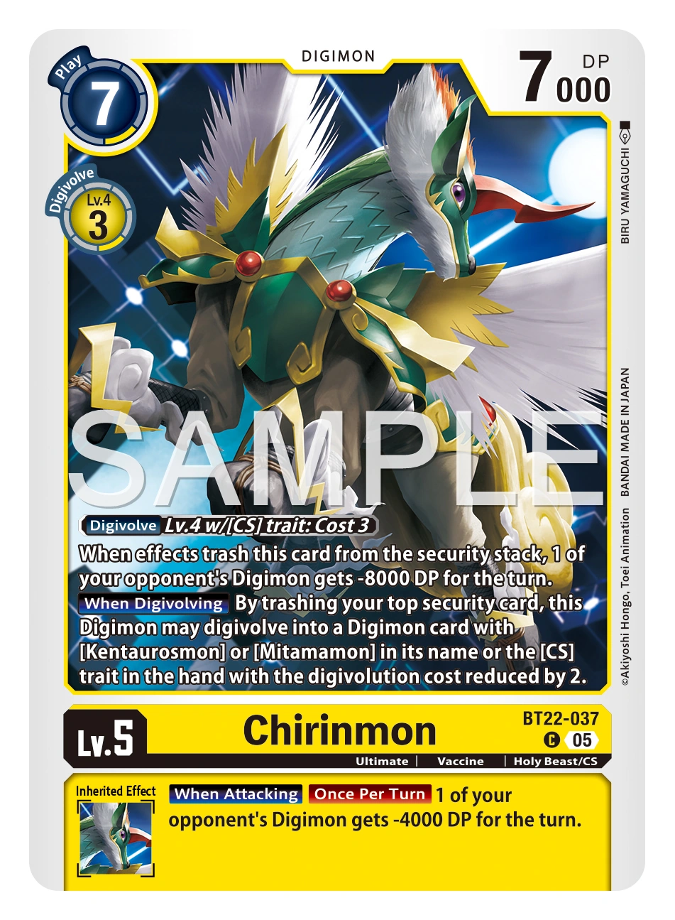 Chirinmon (BT22-037) | DigimonCardGame Wiki | Fandom