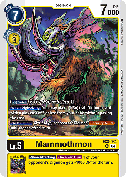 Mammothmon (EX8-034) | DigimonCardGame Wiki | Fandom