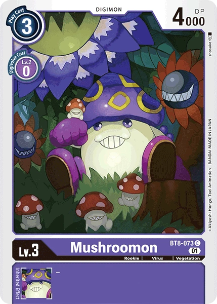 Mushroomon (BT8-073) | DigimonCardGame Wiki | Fandom