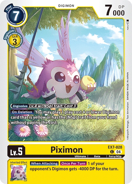 Piximon (EX7-028) | DigimonCardGame Wiki | Fandom