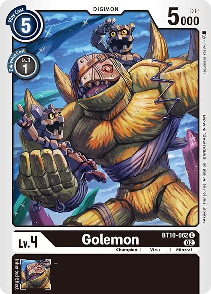 Golemon (BT10-062) | DigimonCardGame Wiki | Fandom