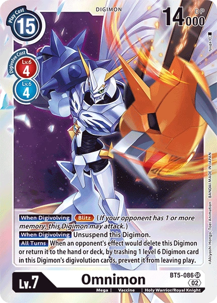 Omnimon (BT5-086) | DigimonCardGame Wiki | Fandom