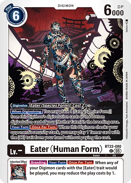 Eater (Human Form) (BT22-080) | DigimonCardGame Wiki | Fandom