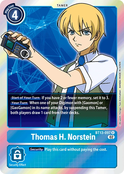 Thomas H. Norstein (BT13-097) | DigimonCardGame Wiki | Fandom