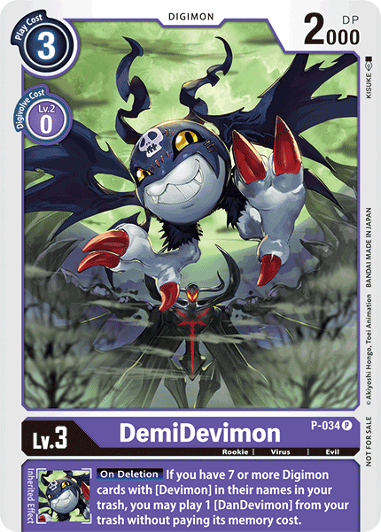 DemiDevimon (P-034) | DigimonCardGame Wiki | Fandom