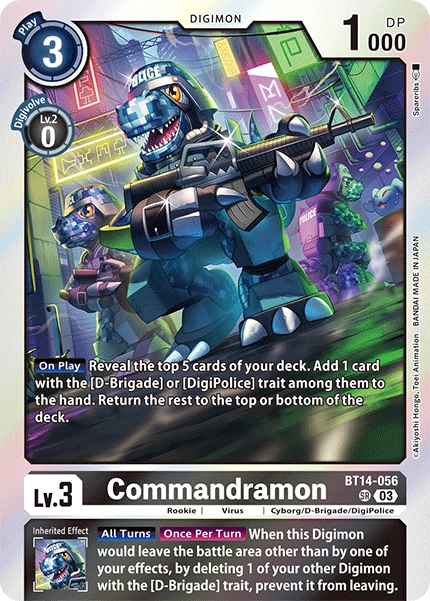 Commandramon (BT14-056) | DigimonCardGame Wiki | Fandom