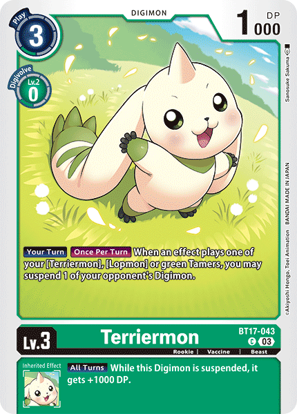 Terriermon (BT17-043) | DigimonCardGame Wiki | Fandom