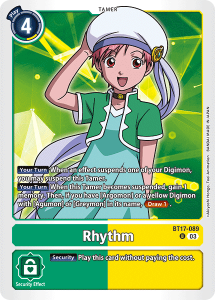 Rhythm (BT17-089) | DigimonCardGame Wiki | Fandom