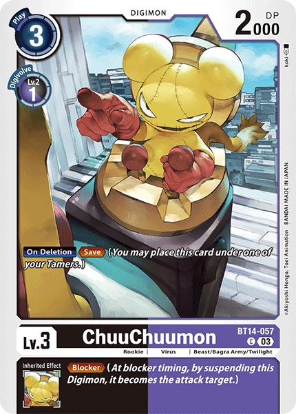 ChuuChuumon (BT14-057) | DigimonCardGame Wiki | Fandom