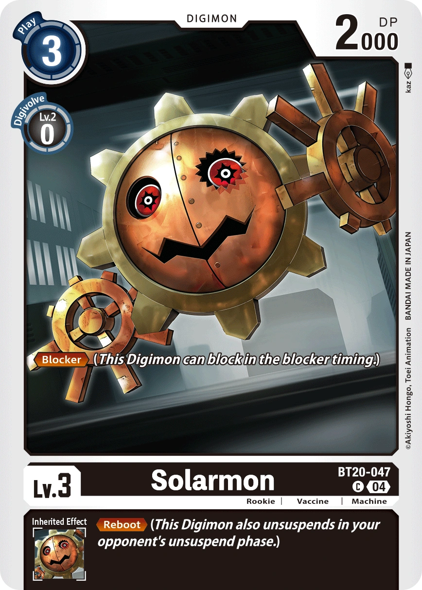 Solarmon (BT20-047) | DigimonCardGame Wiki | Fandom
