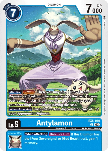 Antylamon (EX5-019) | DigimonCardGame Wiki | Fandom