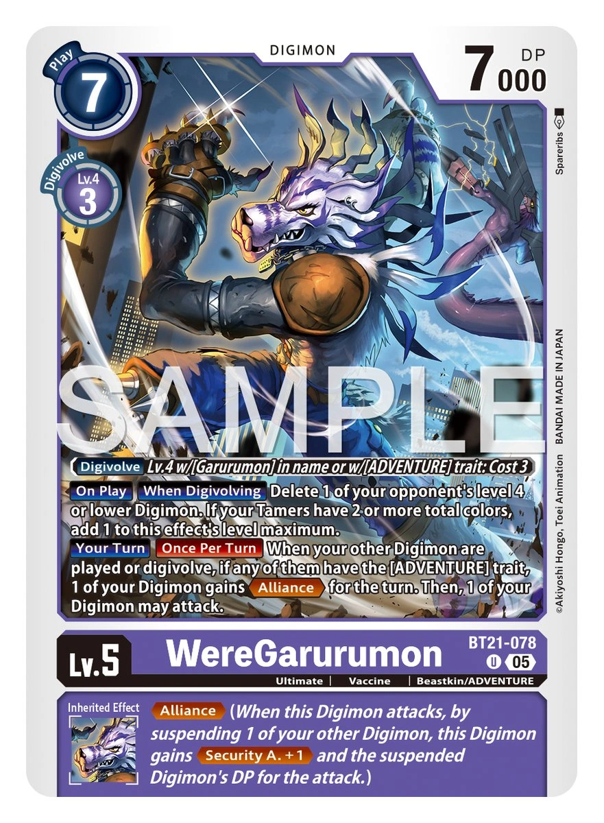 WereGarurumon (BT21-078) | DigimonCardGame Wiki | Fandom
