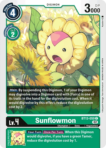 Sunflowmon (BT13-050) | DigimonCardGame Wiki | Fandom