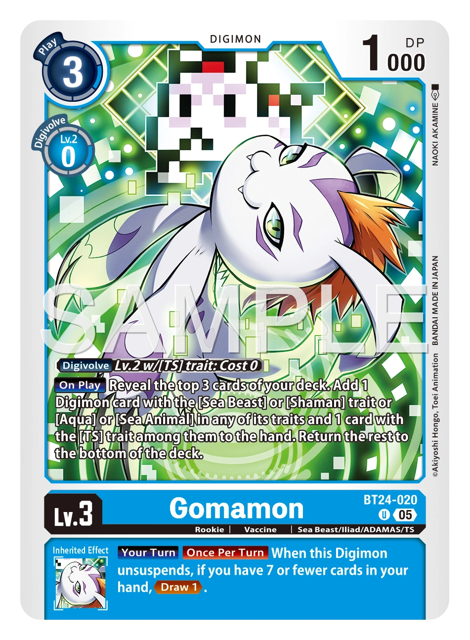 Gomamon (BT24-020) | DigimonCardGame Wiki | Fandom